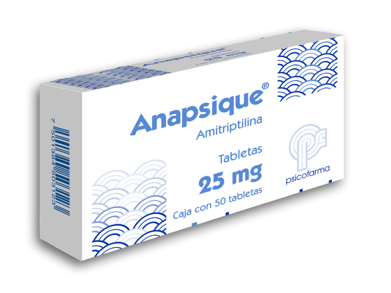 Anapsique 25 mg 50 Tabletas - Farmacias Klyns