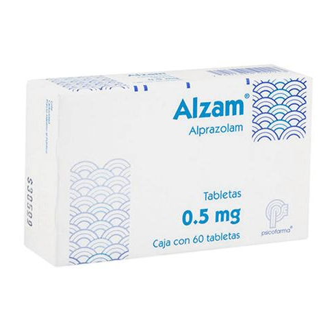 Alzam 0.5 mg 60 Tabletas - Farmacias Klyns