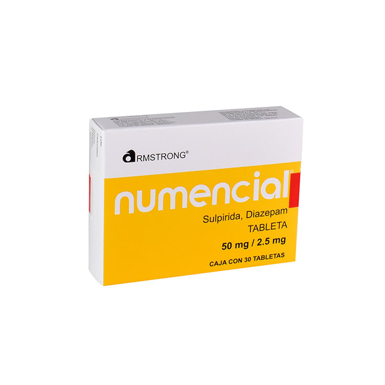 Numencial 50 mg /2.5 mg 30 Tabletas - Farmacias Klyns