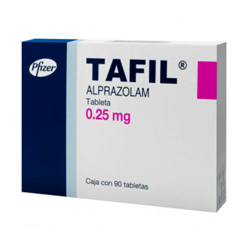 Tafil 0.25 mg 90 Tabletas - Farmacias Klyns
