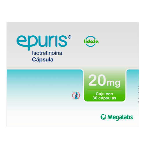 Epuris 20 mg 30 Capsulas - Farmacias Klyns