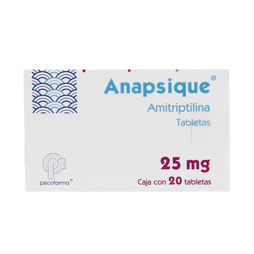 Anapsique 25 mg 20 Tabletas - Farmacias Klyns