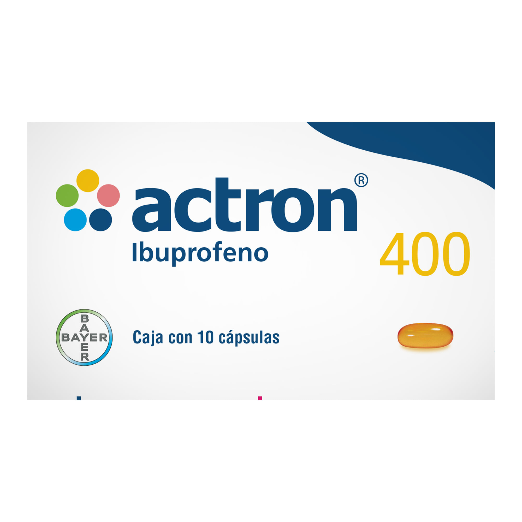 Actron 400 mg 10 Capsulas - Farmacias Klyns