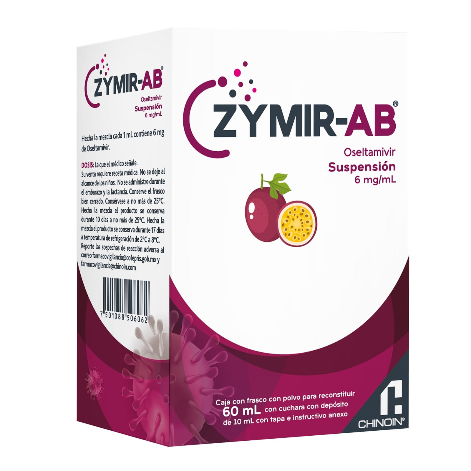 Zymir-AB Suspension 6 mg/mL Frasco con Polvo para 60 mL - Farmacias Klyns