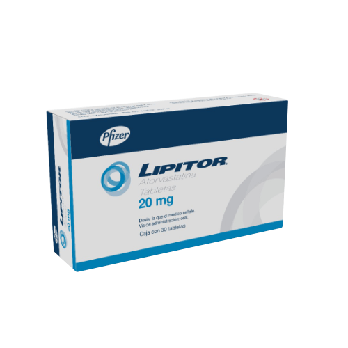 Lipitor 20 mg 30 Tabletas - Farmacias Klyns