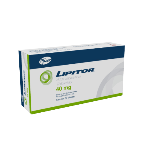 Lipitor 40 mg 30 Tabletas - Farmacias Klyns