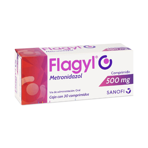 Flagyl 500 mg 30 Comprimidos - Farmacias Klyns