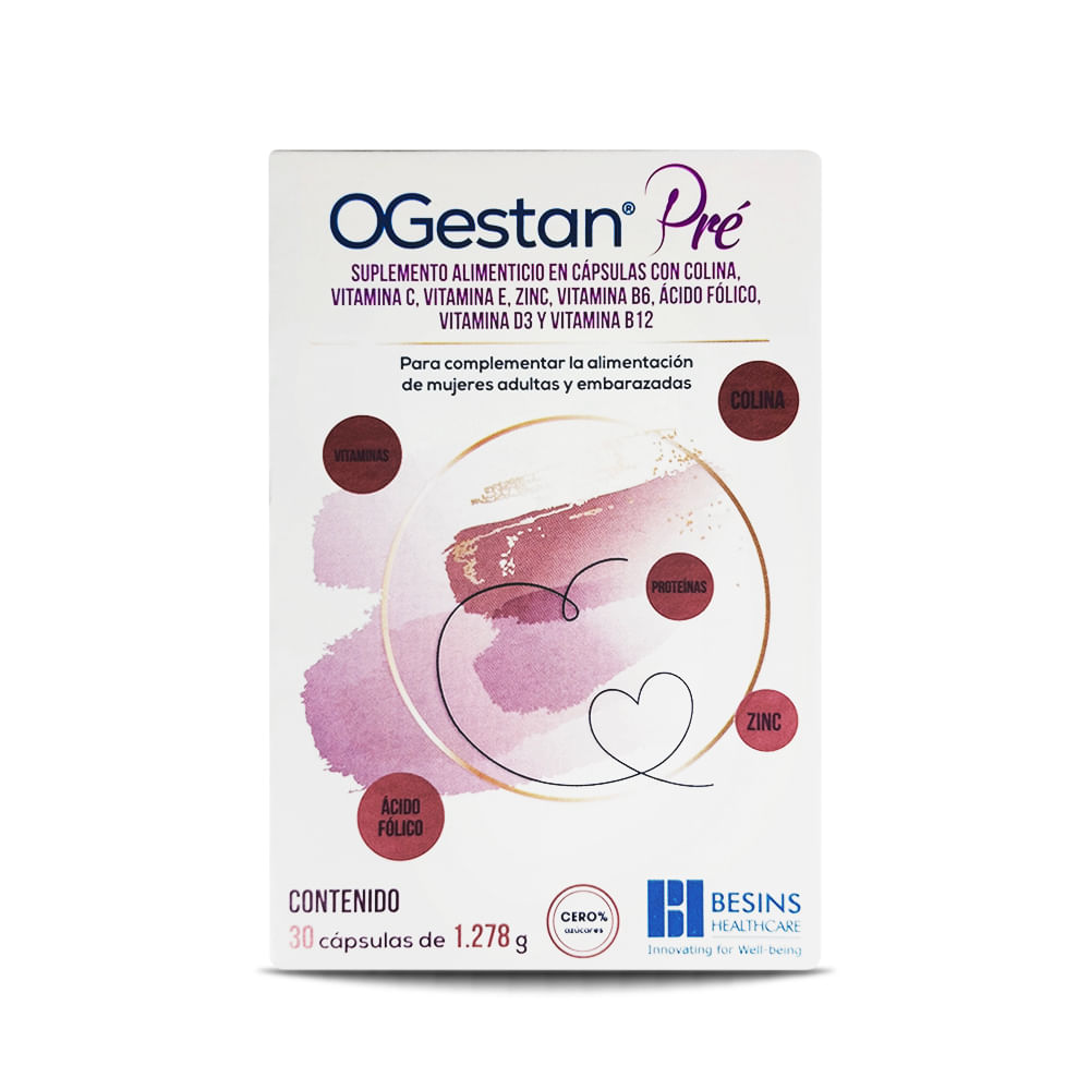 O Gestan Pre Suplemento Alimenticio 30 Capsulas de 1.278 g - Farmacias ...