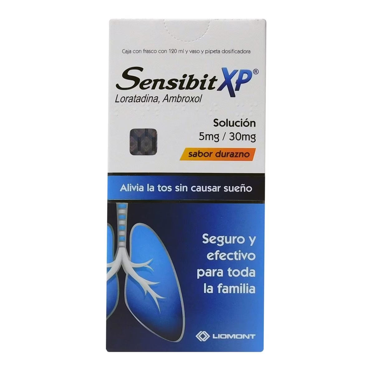 Sensibit XP Solucion 5 mg / 30 mg Frasco con 120 mL - Farmacias Klyns
