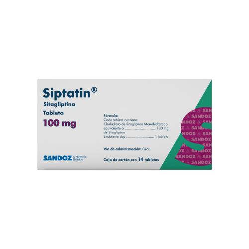 Siptatin 100 mg 14 Tabletas - Farmacias Klyns