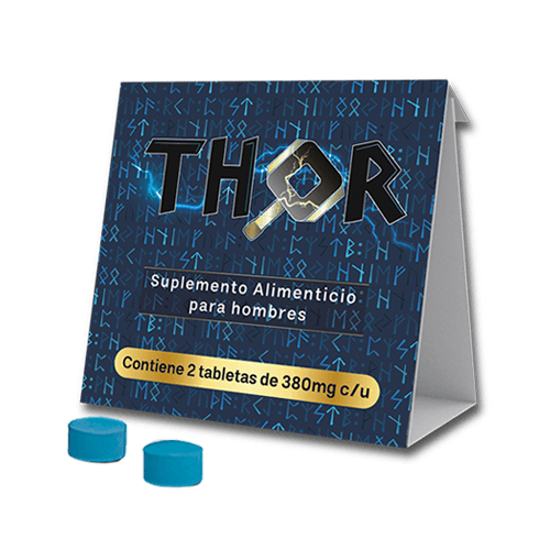 Thor 389 mg Suplemento Alimenticio para Hombres 2 Tabletas - Farmacias Klyns