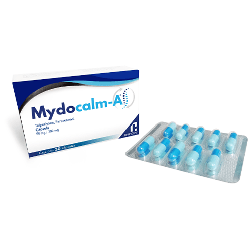 Mydocalm-A 50 mg / 300 mg 30 Capsulas - Farmacias Klyns