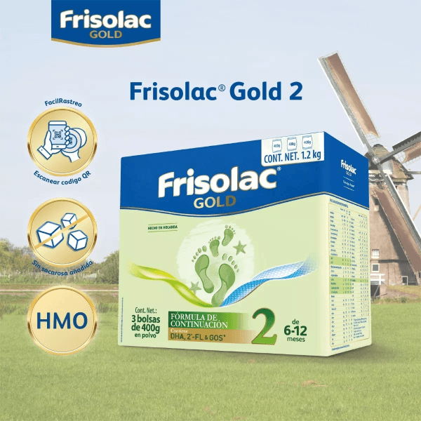Frisolac Gold 2 1200 g - Farmacias Klyns