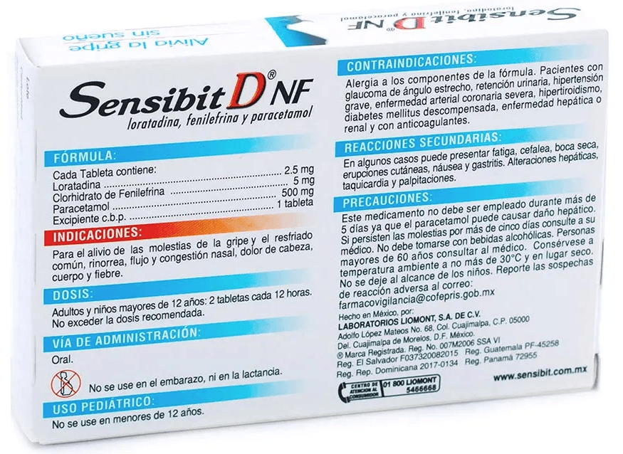 Sensibit D NF 12 Tabletas - Farmacias Klyns
