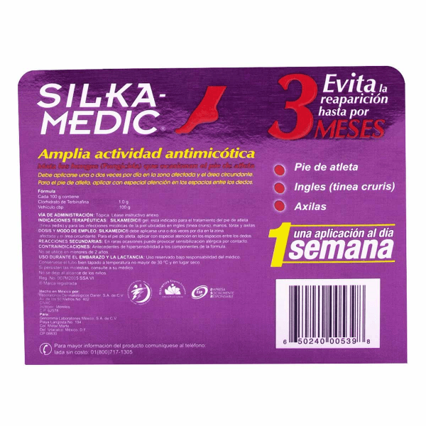 Silka-Medic Gel Antimicotico 1 % 30 g - Farmacias Klyns