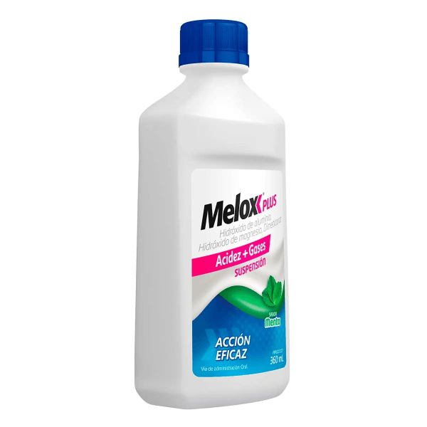 Melox Plus Suspension 360 mL - Farmacias Klyns