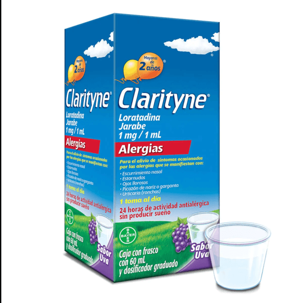 Clarityne Alergias Jarabe 1mg/1 mL Frasco con 60 mL - Farmacias Klyns