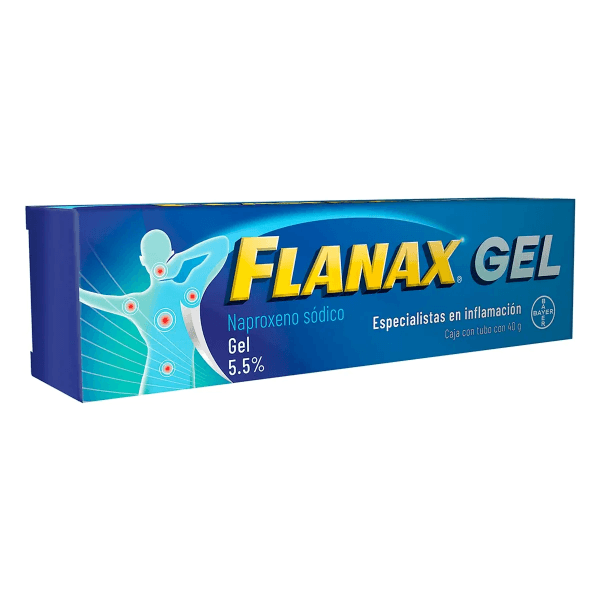 Flanax Gel 5.5 % Tubo con 40 g - Farmacias Klyns