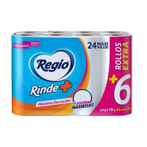 Higienico Regio Rinde Mas 18 + 6 Rollos - Farmacias Klyns