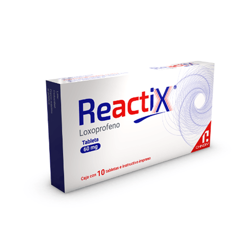 Reactix 60 mg 10 Tabletas - Farmacias Klyns
