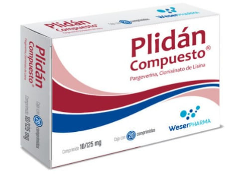 Plidan Compuesto 10 mg / 125 mg 20 Comprimidos - Farmacias Klyns