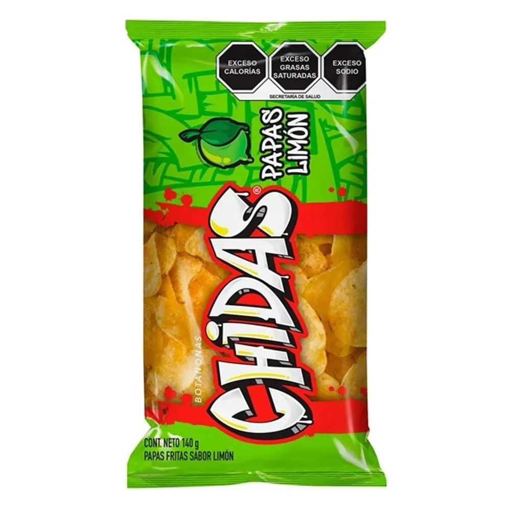Chidas Papas Limon 140 g - Farmacias Klyns