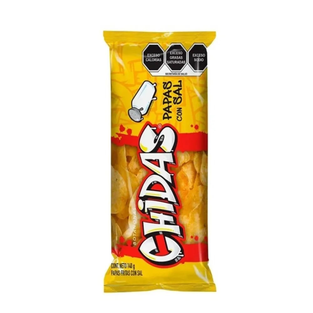 Chidas Papas Sal 140 g - Farmacias Klyns