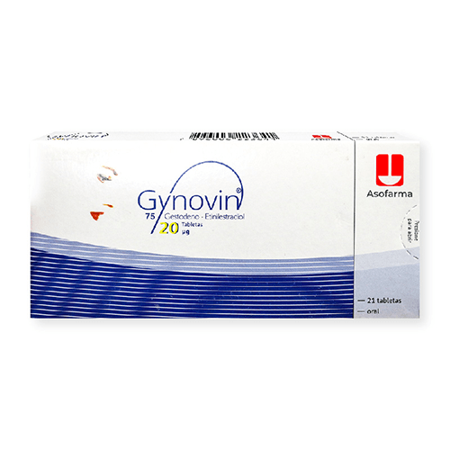 Gynovin 75 mg / 20 mg 21 Tabletas - Farmacias Klyns