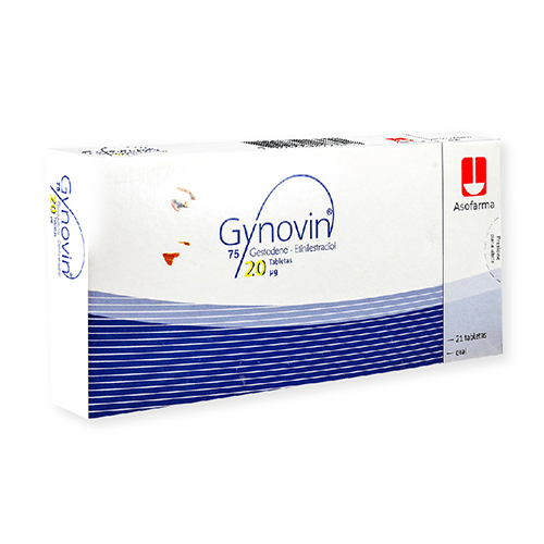 Gynovin 75 mg / 20 mg 21 Tabletas - Farmacias Klyns