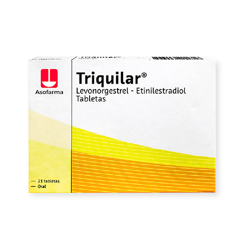 Triquilar 50 mcg / 30 mcg 21 Tabletas - Farmacias Klyns