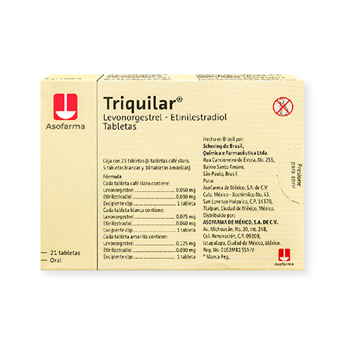 Triquilar 50 mcg / 30 mcg 21 Tabletas - Farmacias Klyns