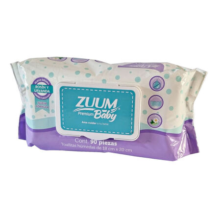 Toallitas Humedas Zuum Baby Premium Lavanda 90 Piezas - Farmacias Klyns