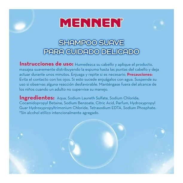 Shampoo Mennen Zero Cabello Saludable 700 mL - Farmacias Klyns