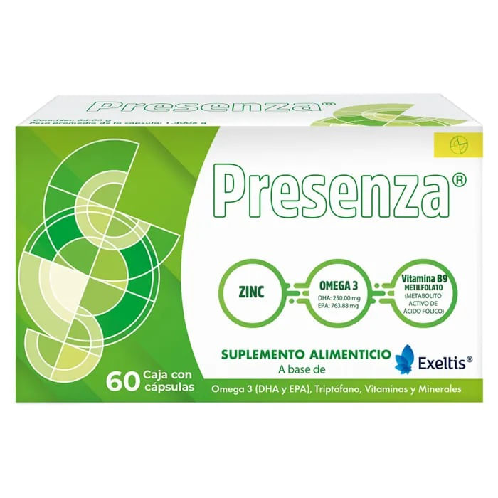 Presenza Suplemento Alimenticio 60 Capsulas - Farmacias Klyns
