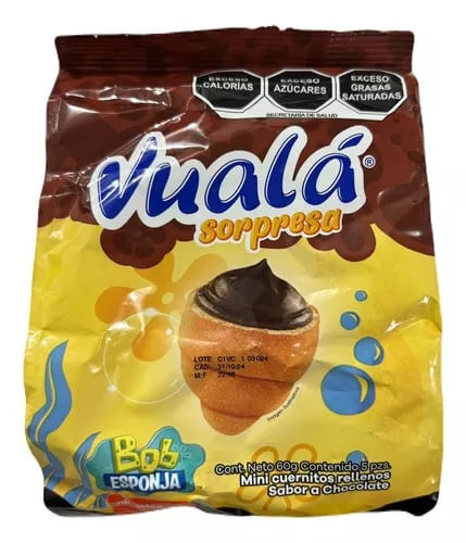Vuala Sorpresa Mini Croissants Chocolate 60 g - Farmacias Klyns