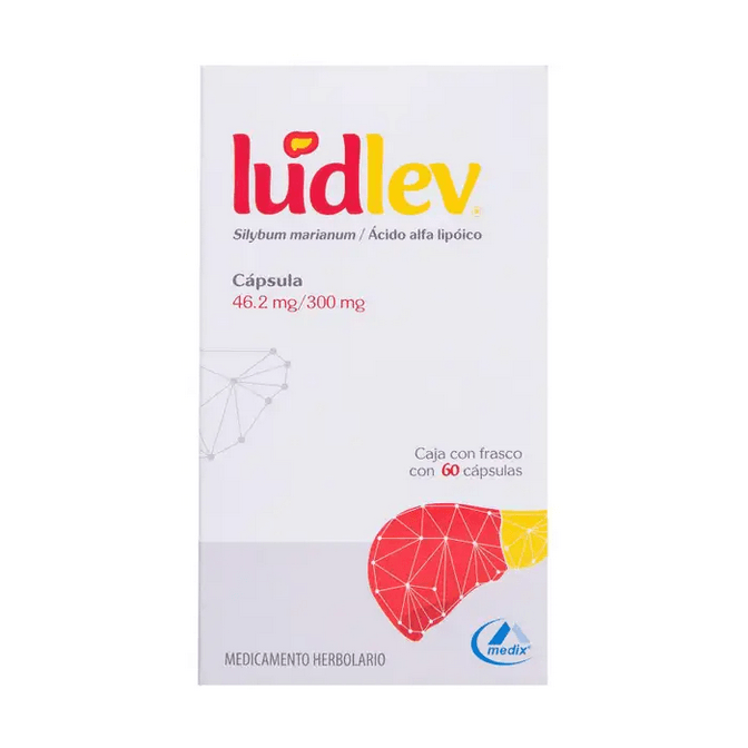 Ludlev 46.2 / 300 mg 60 Capsulas - Farmacias Klyns
