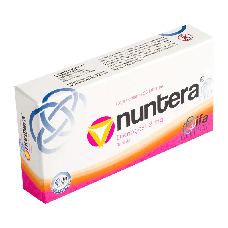 Nuntera 2 mg 28 Tabletas - Farmacias Klyns