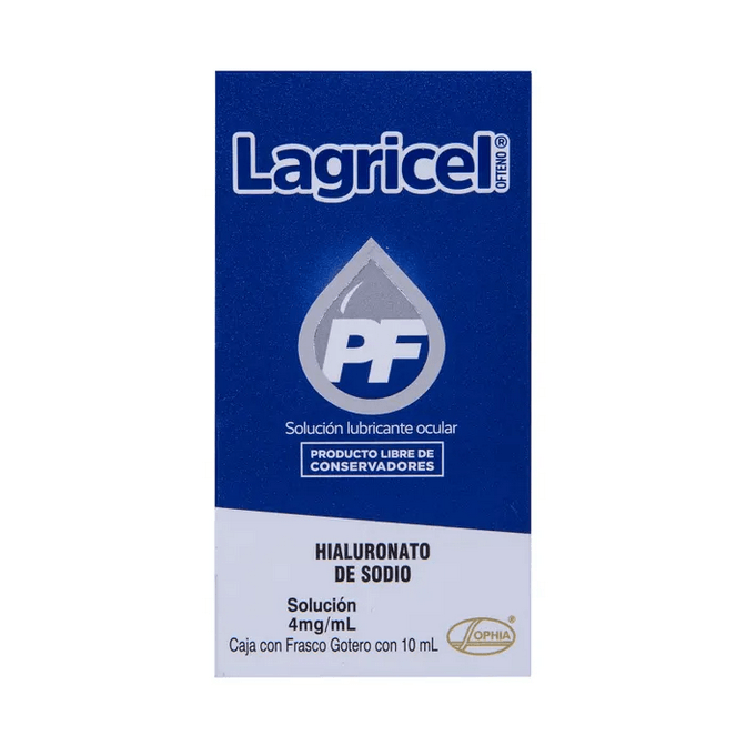 Lagricel PF Solucion Lubricante Ocular 4 mg/mL Frasco con 10 mL ...