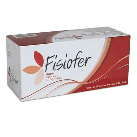 Fisiofer Solucion 40 mg / 15 mL 10 Frascos - Farmacias Klyns