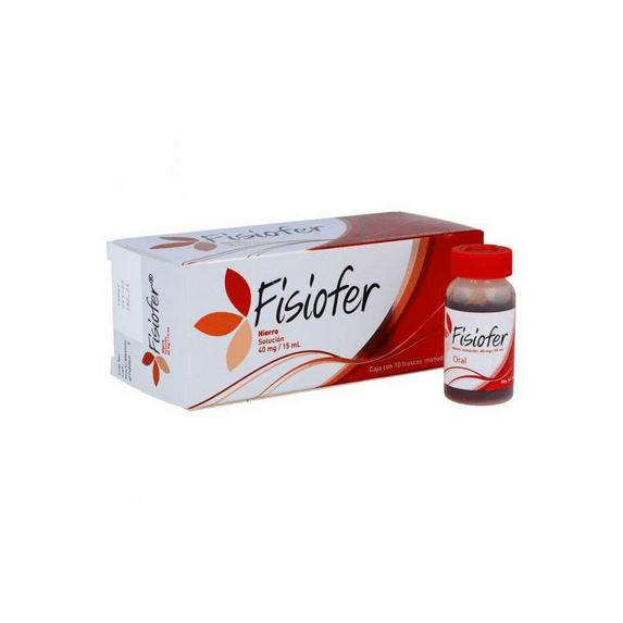 Fisiofer Solucion 40 mg / 15 mL 10 Frascos - Farmacias Klyns