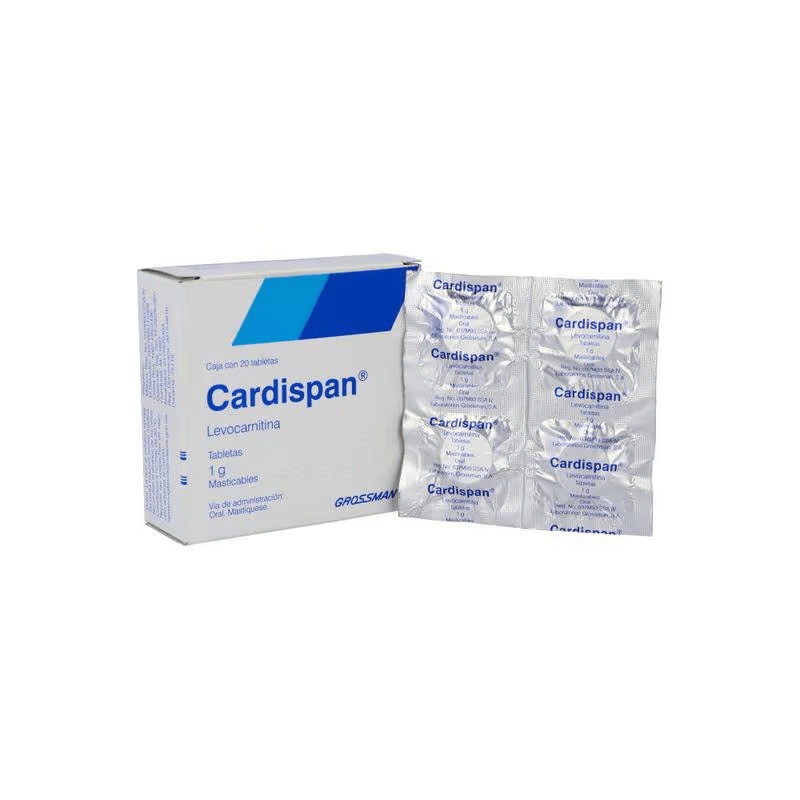 Cardispan 1 gr 20 Tabletas - Farmacias Klyns