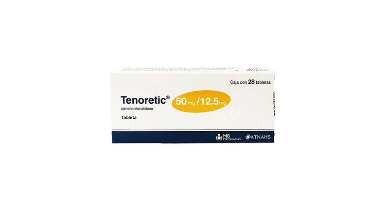 Tenoretic 50 Mg 12.5 Mg 28 Tabletas Farmacias Klyns