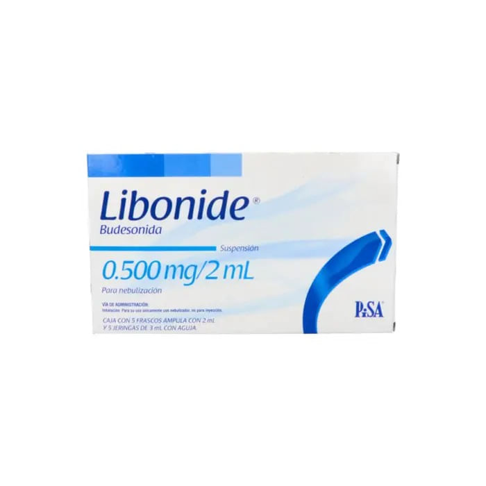 Libonide Suspension 0.500 mg / 2 mL 5 Ampulas de 2 mL - Farmacias Klyns