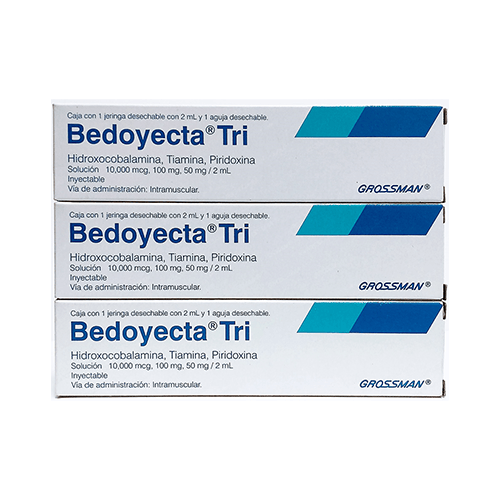 Bedoyecta Tri Inyectable 10,000 mcg 1 Jeringa 2 mL 3 Pack - Farmacias Klyns