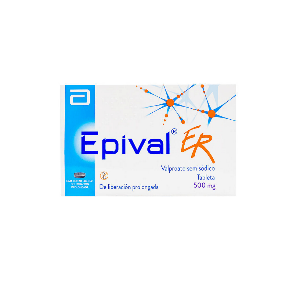 Epival ER 500 mg 60 Tabletas - Farmacias Klyns