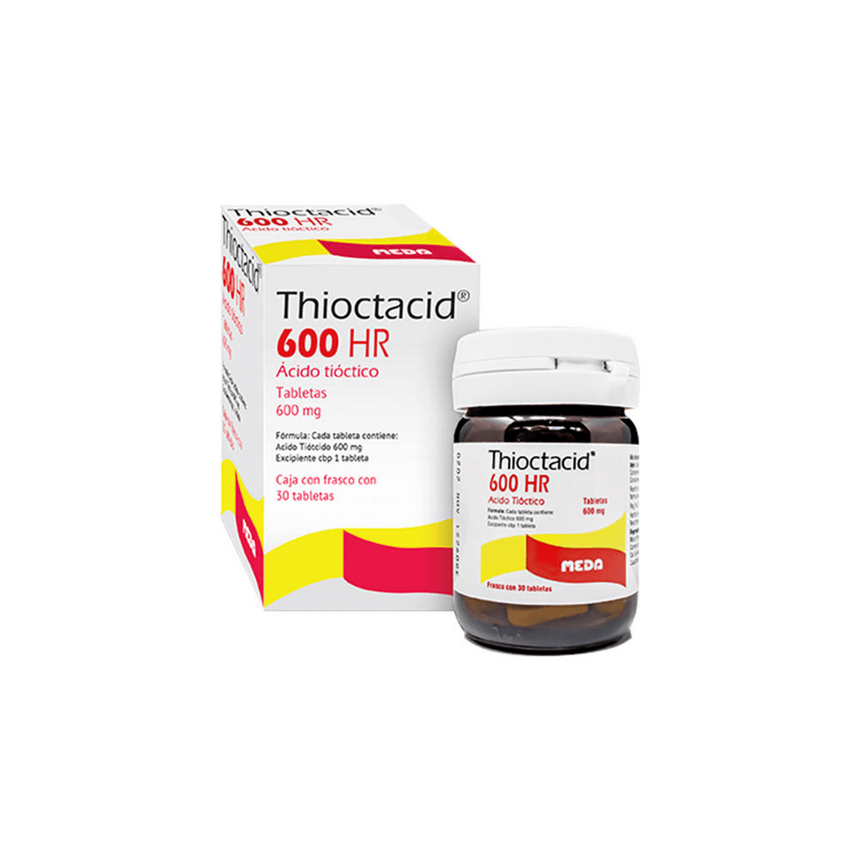 Thioctacid 600 mg 30 Tabletas - Farmacias Klyns
