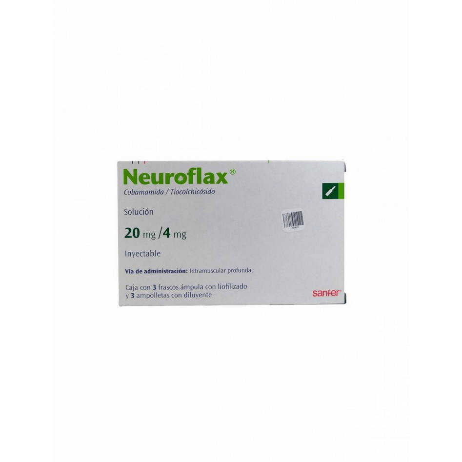 Neuroflax Solucion Inyectable 20 mg / 4 mg 3 Ampolletas - Farmacias Klyns