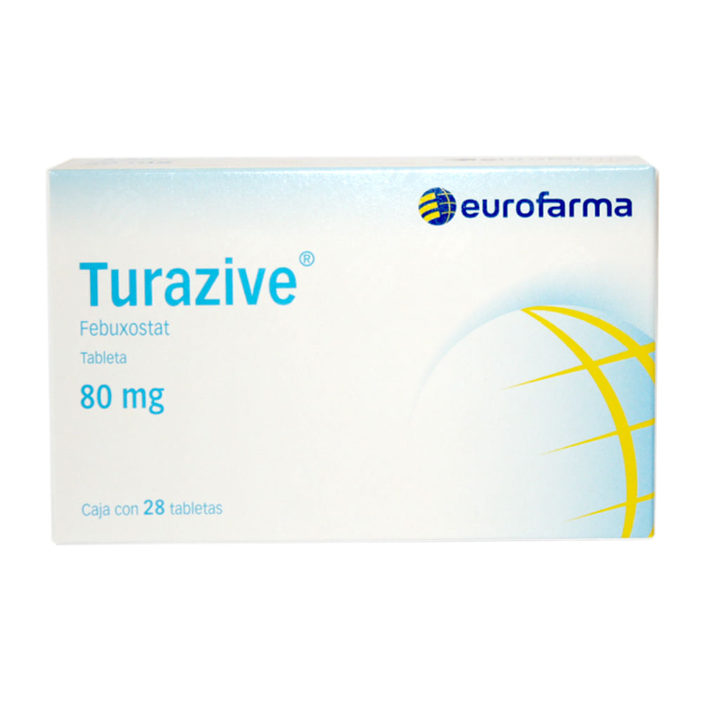 Turazive 80 mg 28 Tabletas - Farmacias Klyns