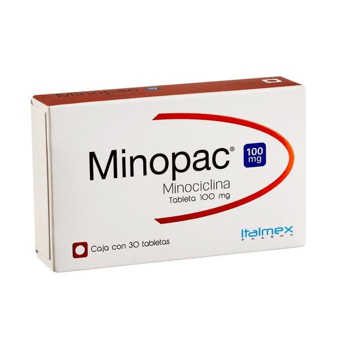 Minopac 100 mg 30 Tabletas - Farmacias Klyns
