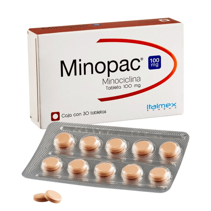 Minopac 100 mg 30 Tabletas - Farmacias Klyns